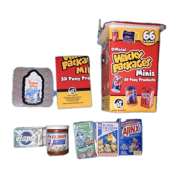 Toys | Topps Wacky Packages Minis Series 3 Blind Box 3d Puny Products 5 ...